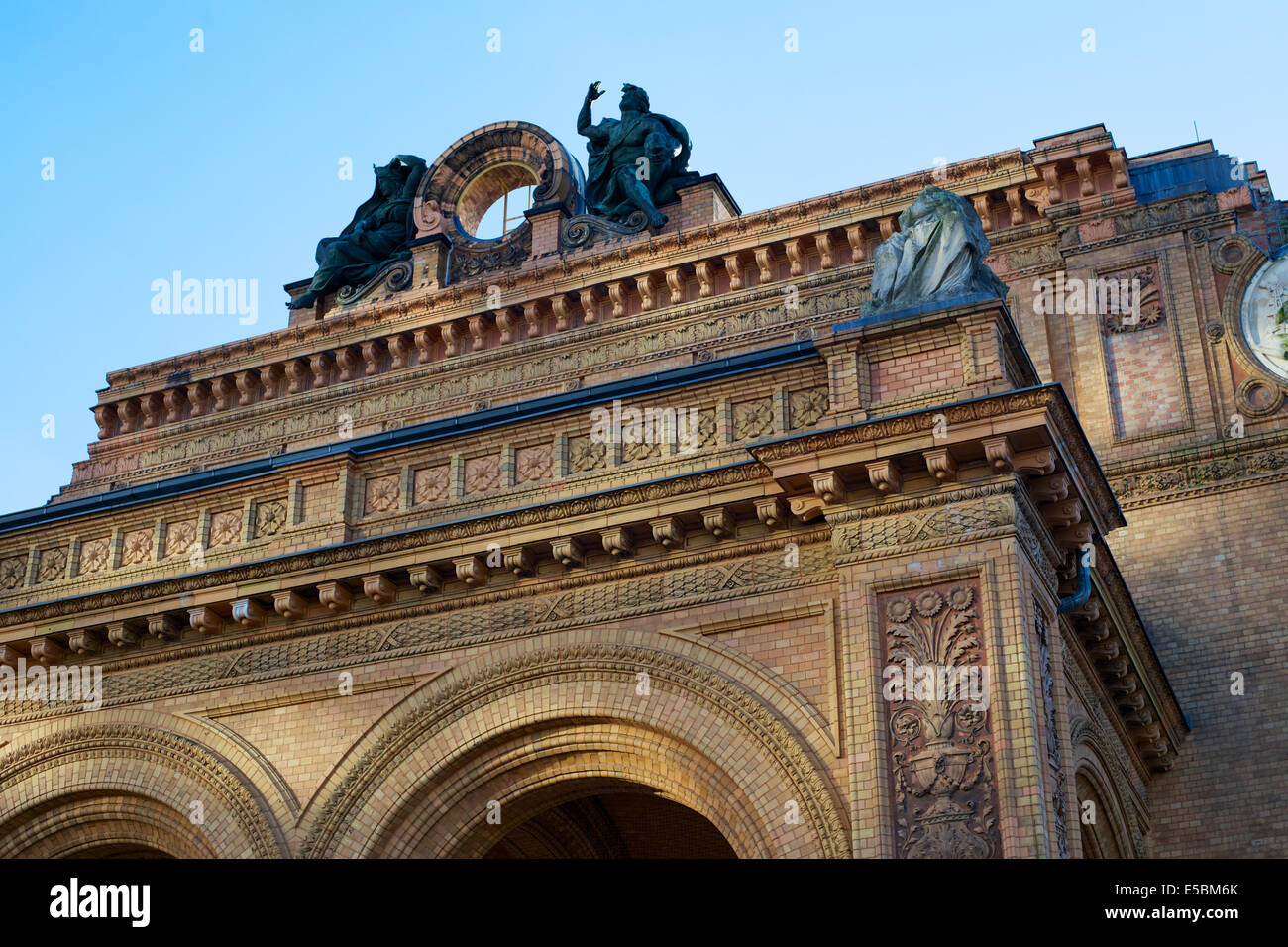 Ruins of the Anhalter Bahnhof train station in Berlin, Germany in 2013 ...