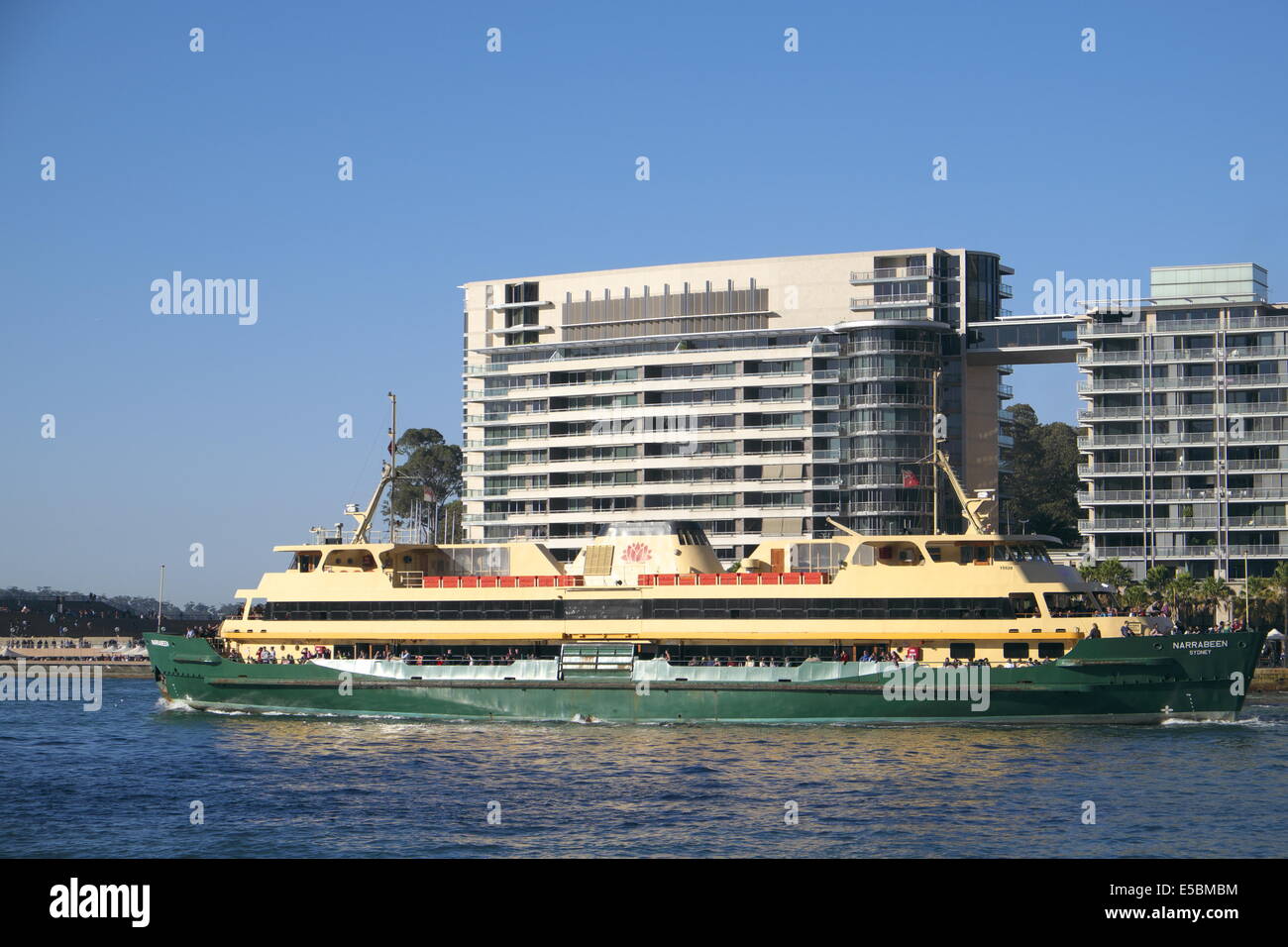 Sydney freshwater class ferry MV Narrabeen in circular quay, sydney ...