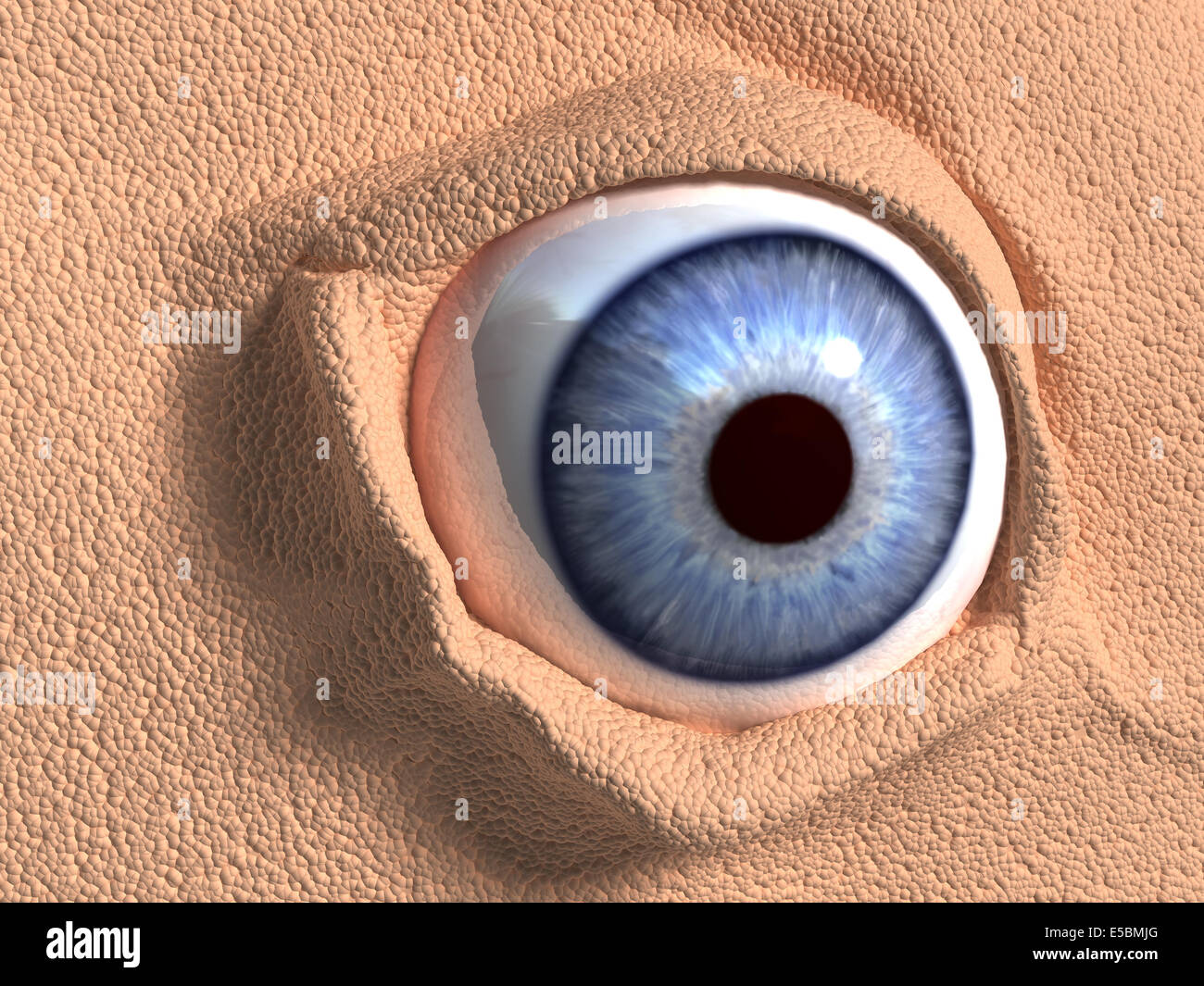 Strange eye . Surreal 3d illustration Stock Photo - Alamy