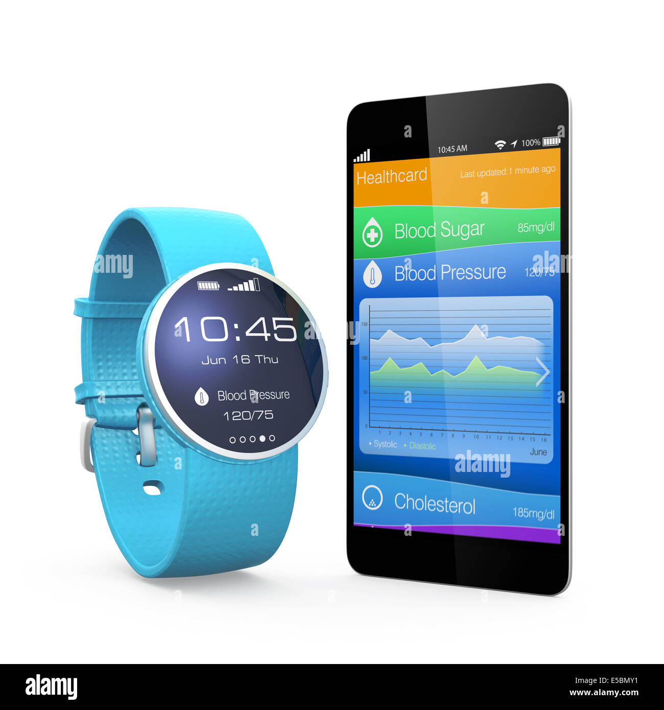 Smartwatch blood pressure hi-res stock photography and images - Alamy