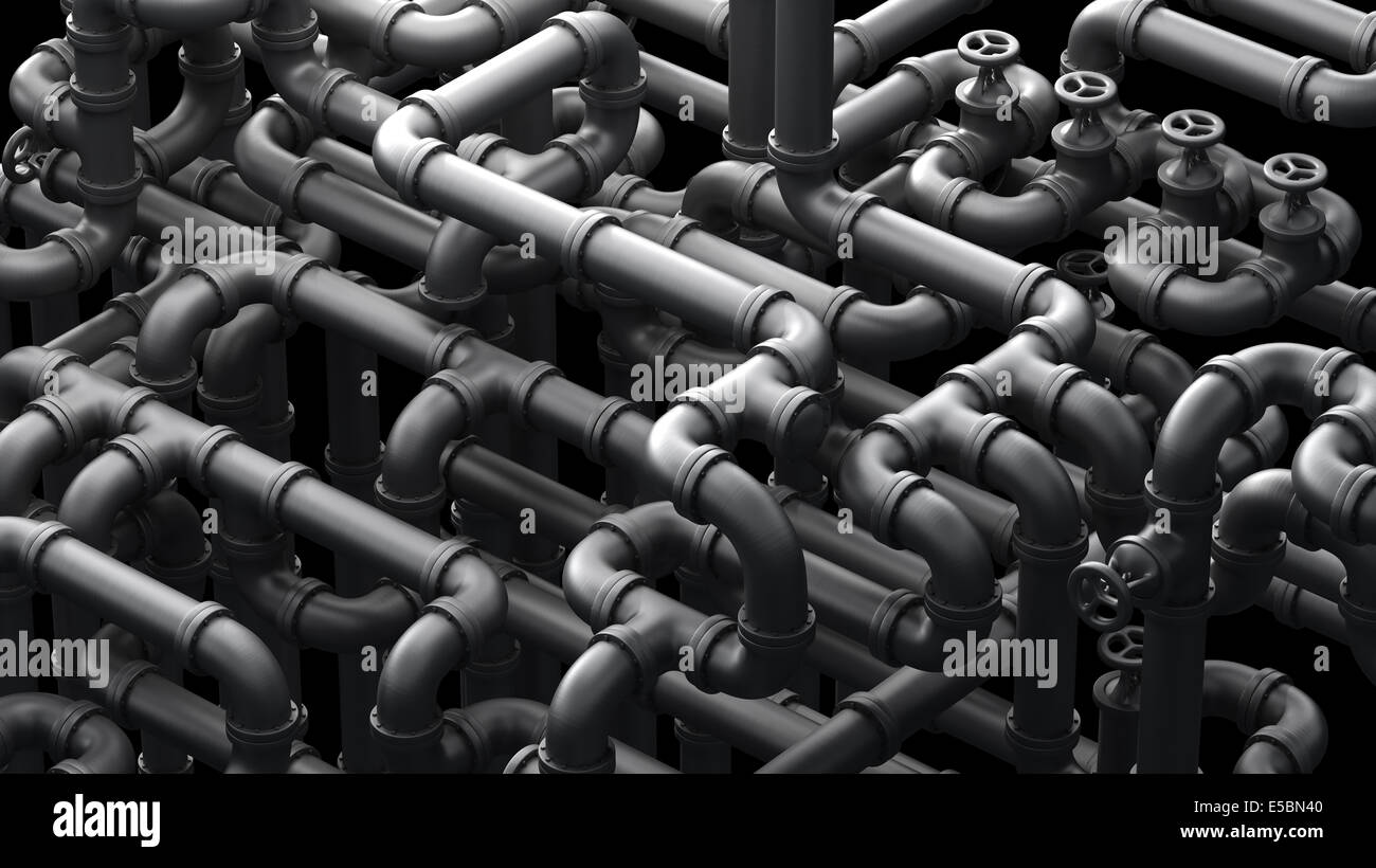 Maze of pipes hi-res stock photography and images - Alamy
