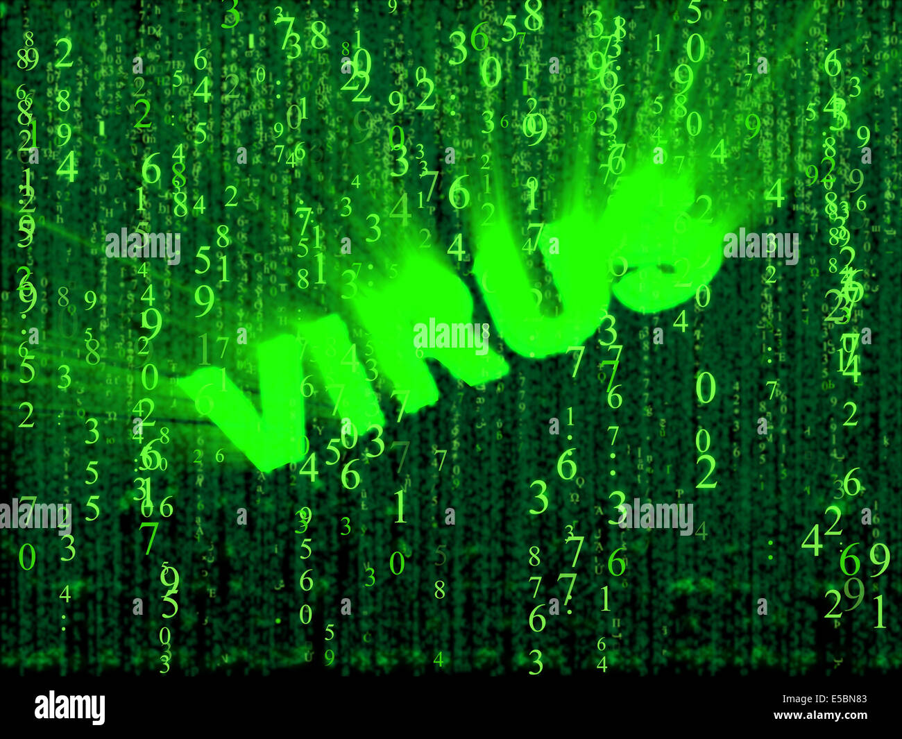 computer virus in binary code Stock Photo - Alamy