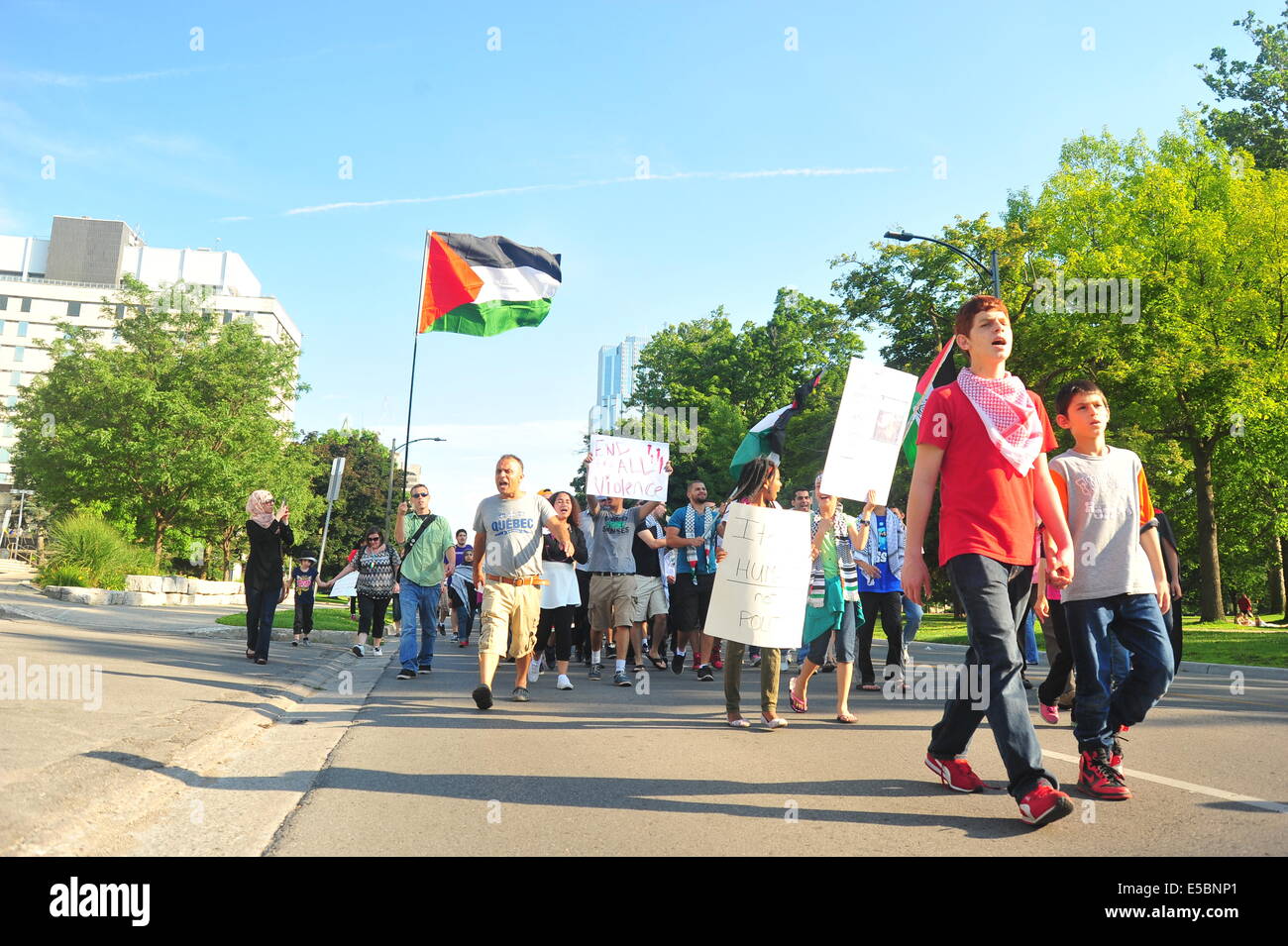 In London, Ontario over 150 people attend a rally in solidarity with ...