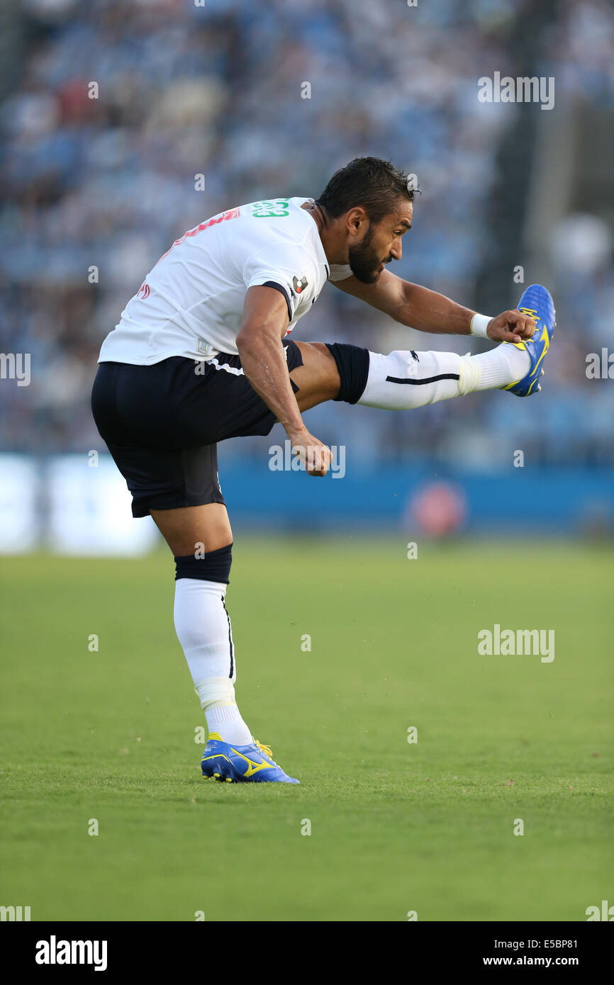 NHK Spring Mitsuzawa Football Stadium, Kanagawa, Japan. 26th July, 2014. Popo (Jubilo), JULY 26 ...