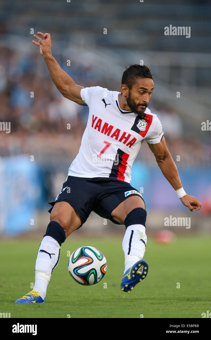 NHK Spring Mitsuzawa Football Stadium, Kanagawa, Japan. 26th July, 2014. Popo (Jubilo), JULY 26 ...