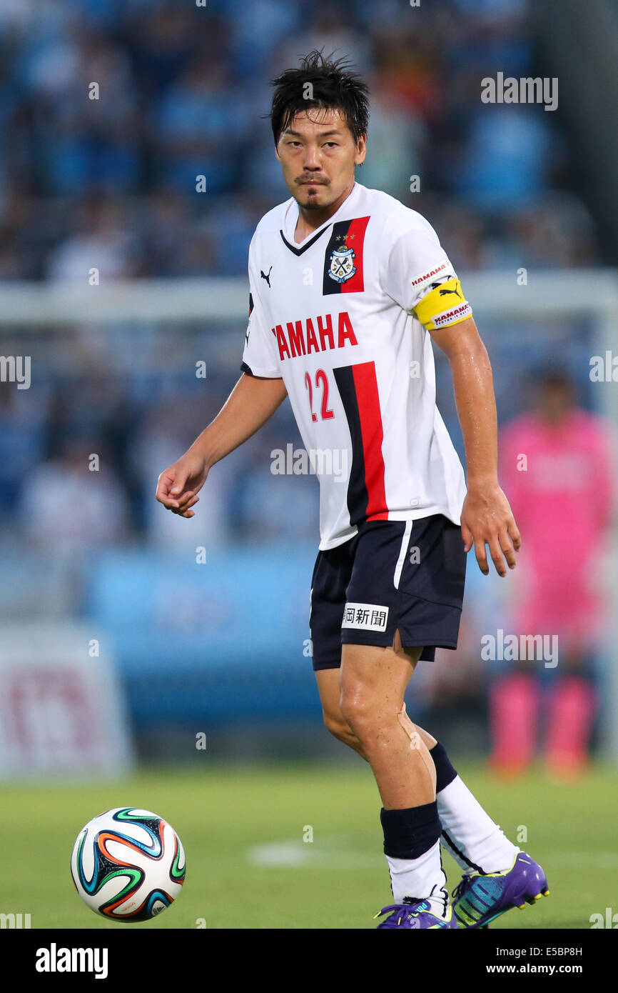 NHK Spring Mitsuzawa Football Stadium, Kanagawa, Japan. 26th July, 2014. Daisuke Matsui (Jubilo ...
