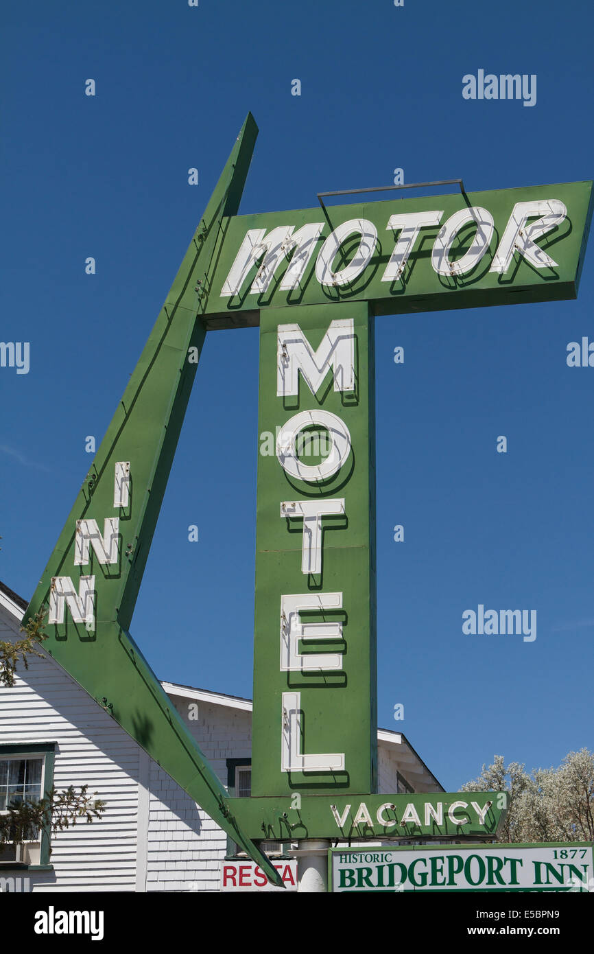 The motor Inn Motel in Bridgeport California on highway 395 Stock Photo ...