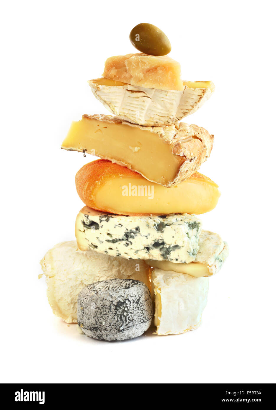Cheese pile isolated selection hi-res stock photography and images - Alamy