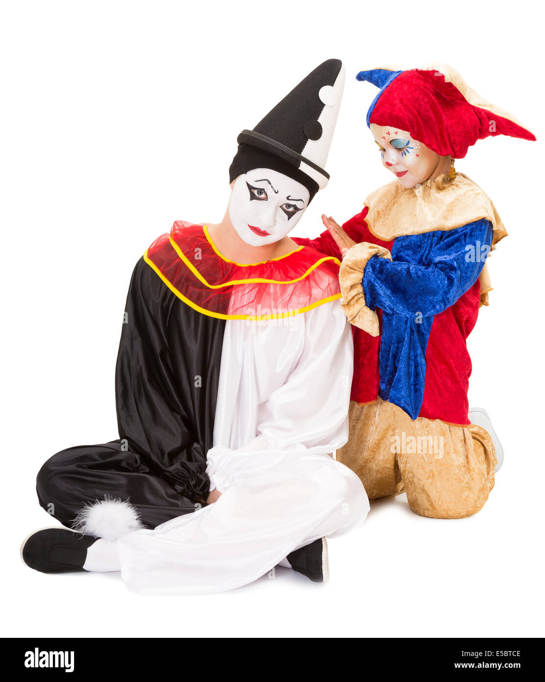 Clown face smile unhappy Cut Out Stock Images & Pictures - Alamy