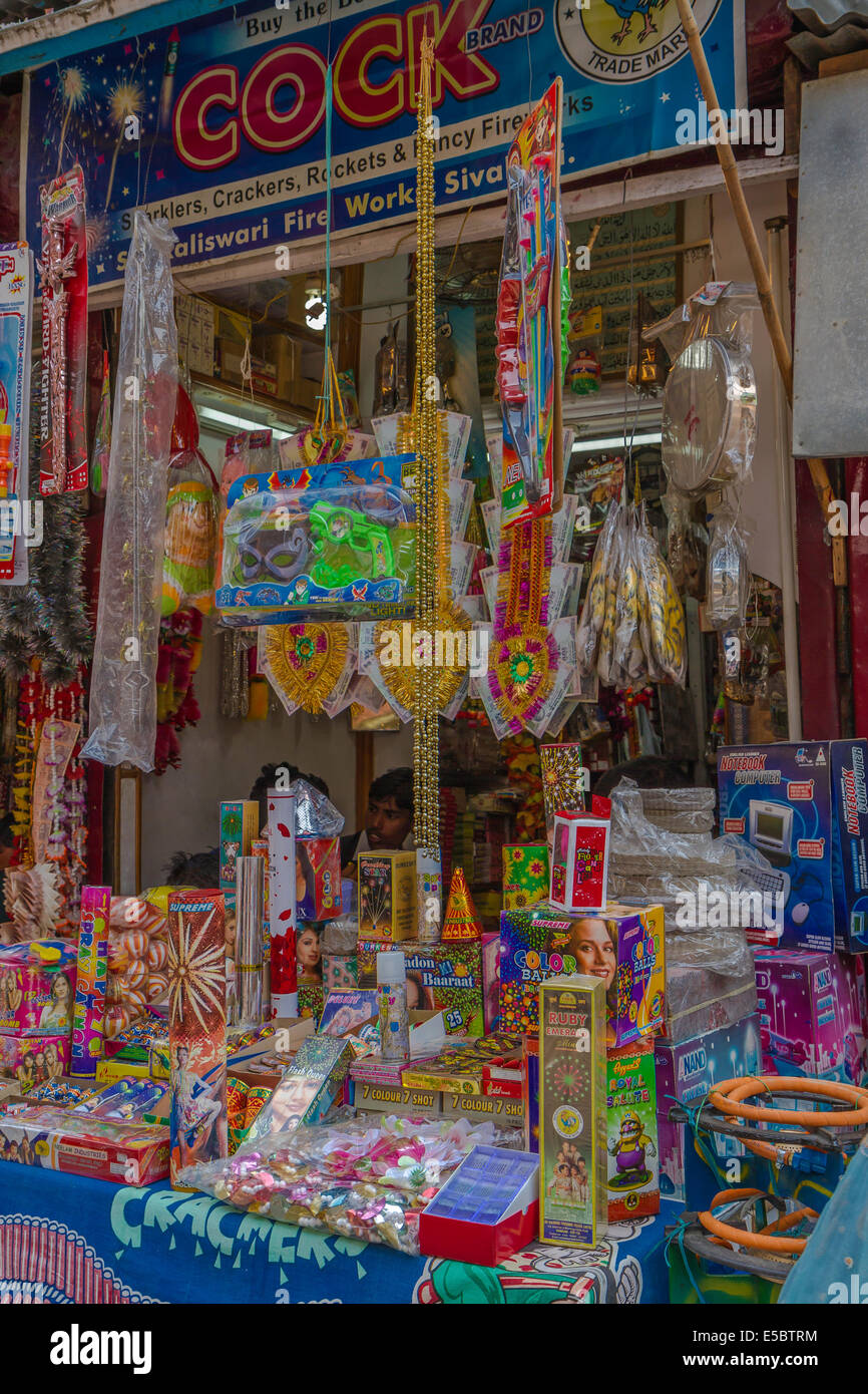 Multi-coloured shop front in the old town of Srinagar Stock Photo - Alamy