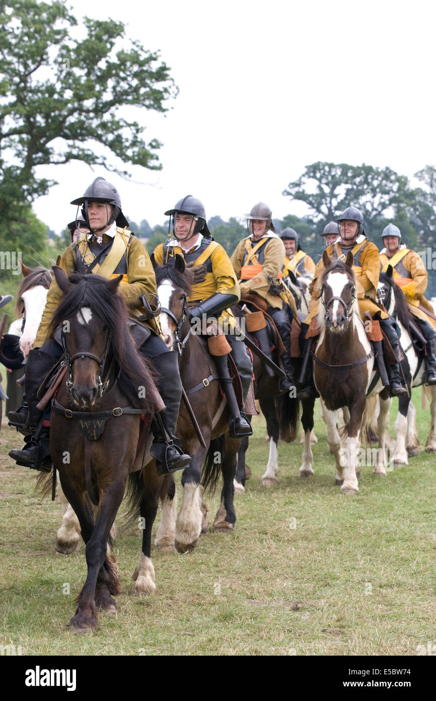 17th century re enactment of the English civil war between the ...