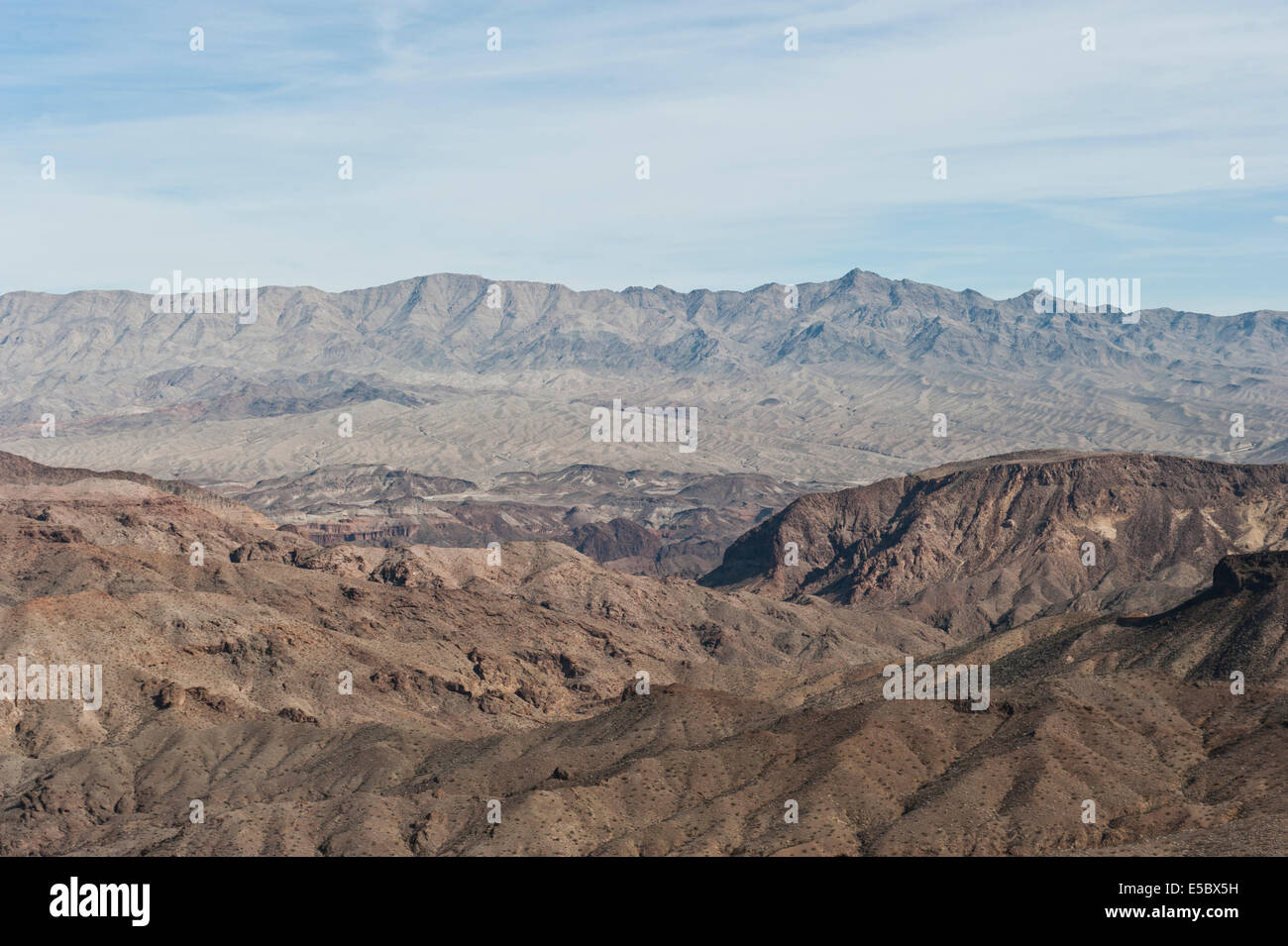 A dry desert view on a sunny day from a helicopter Stock Photo - Alamy