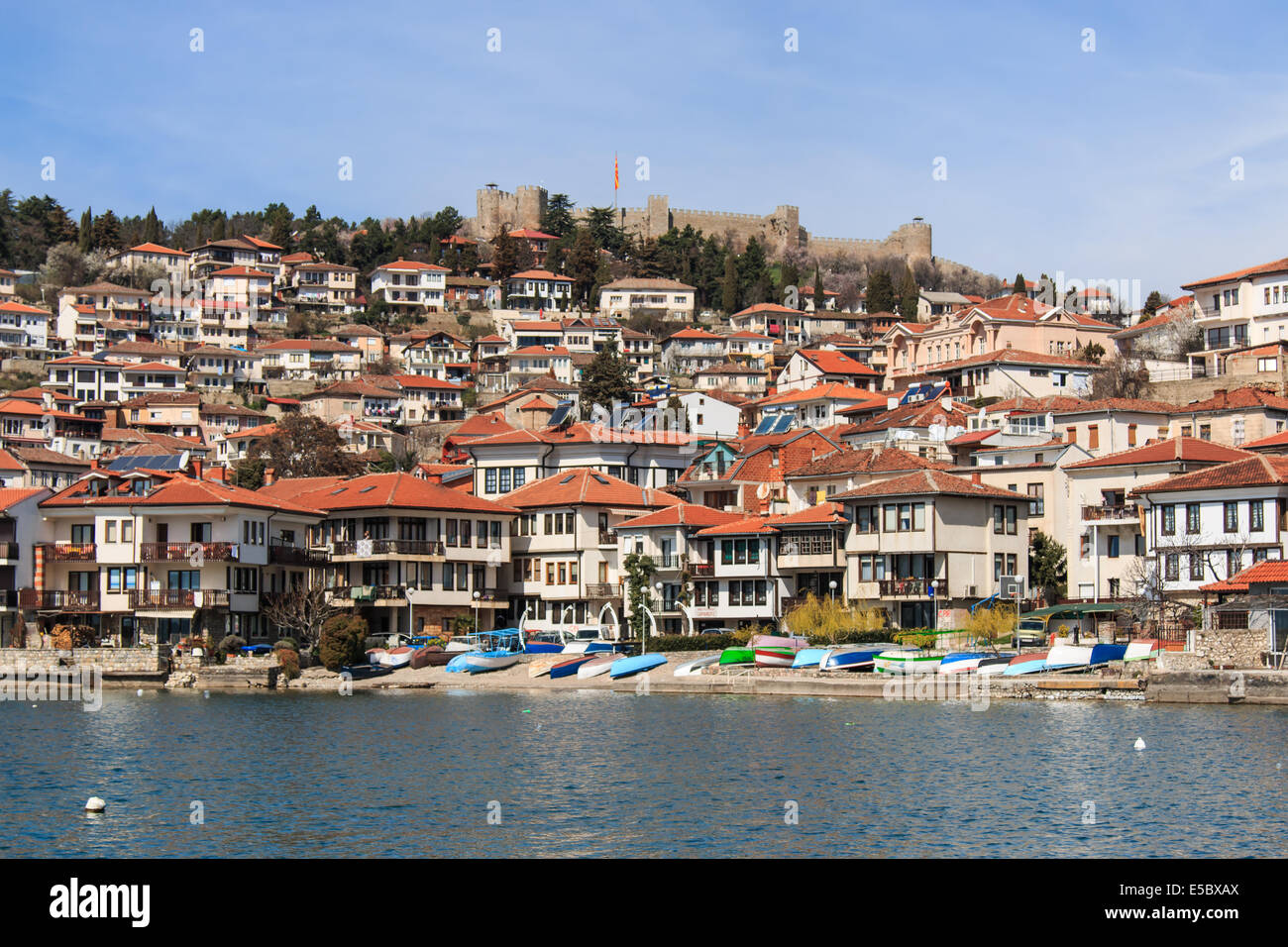 Ohrid lake, old town and fortress Stock Photo - Alamy