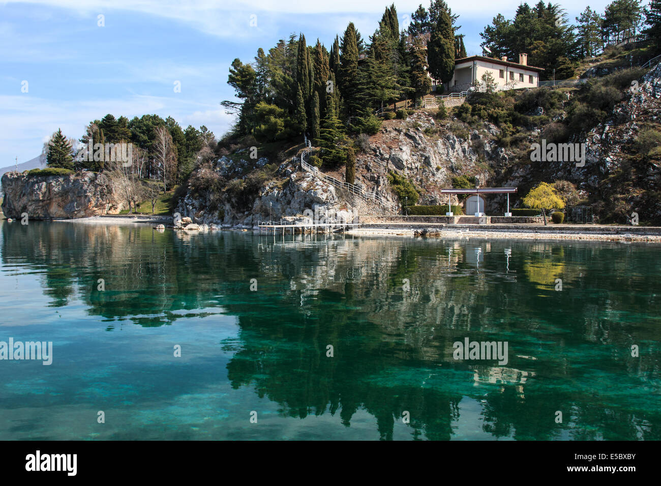 Ohrid lake,Tito's former residence Stock Photo - Alamy
