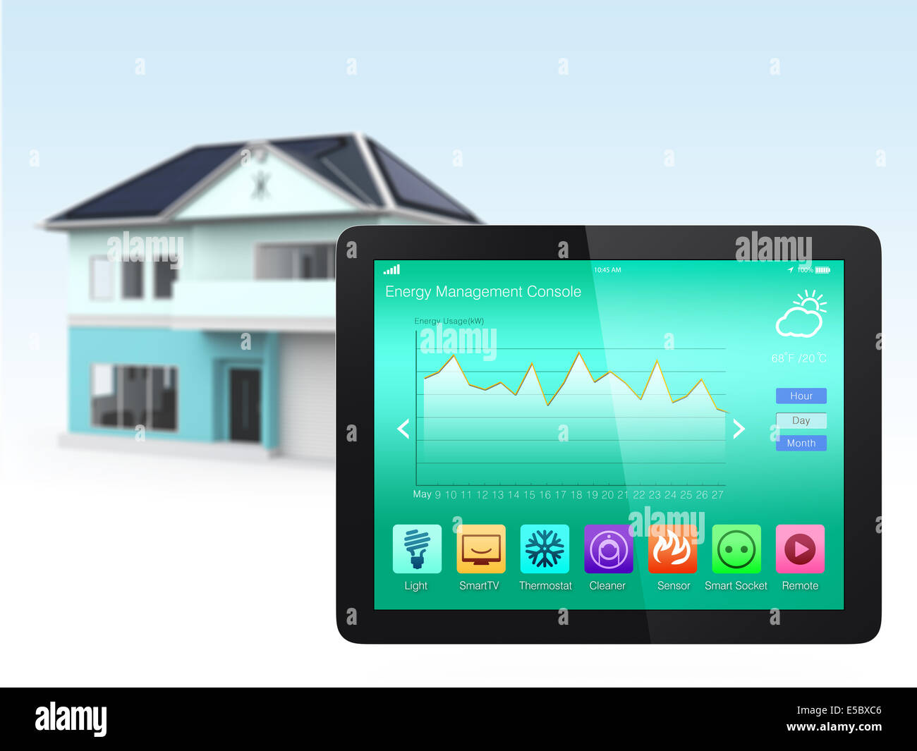 Tablet wireless smart home Cut Out Stock Images & Pictures - Alamy