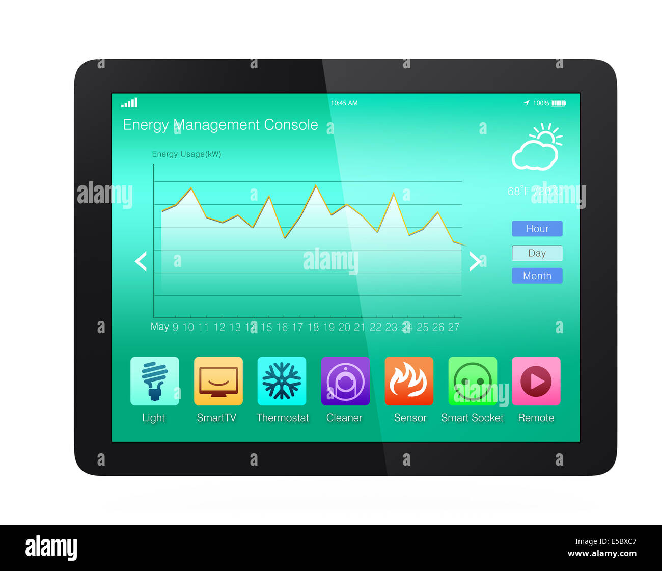 Tablet smart home app Cut Out Stock Images & Pictures - Alamy