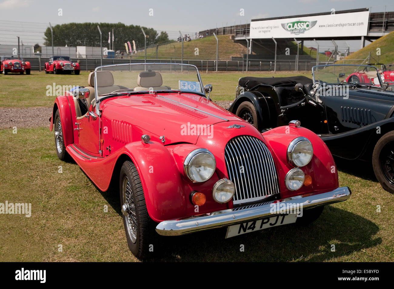 Morgan 1796cc convertible built in 1996 on show at Silverstone Classic ...