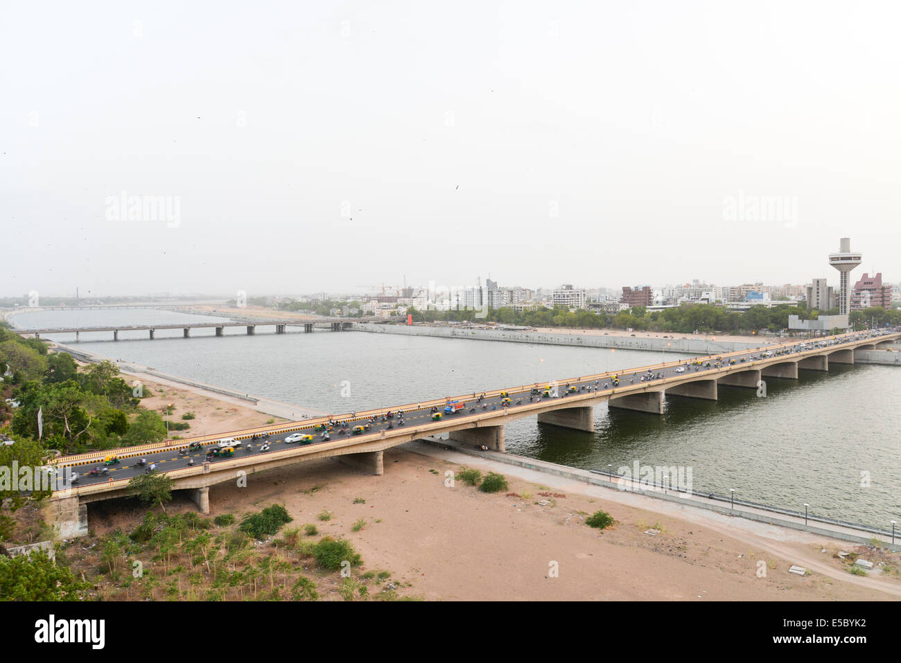 Sabarmati river front view Stock Photo - Alamy