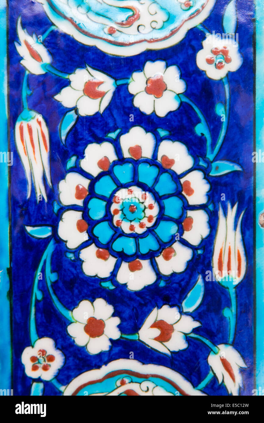 Turkish Blue Tile Stock Photo - Alamy