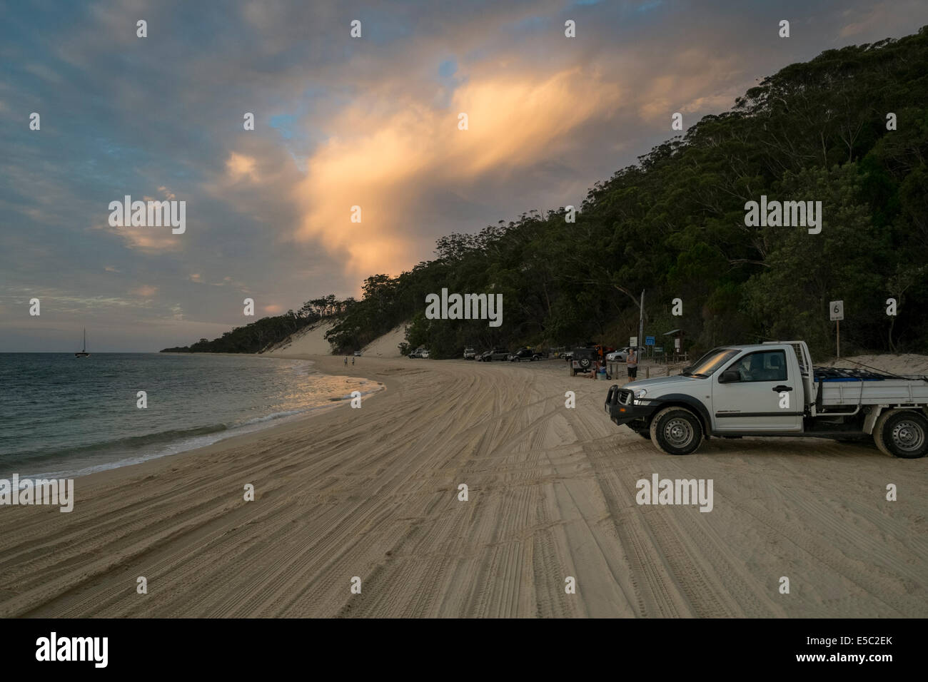 Sunset at Tangalooma Wrecks, Moreton Island Stock Photo - Alamy