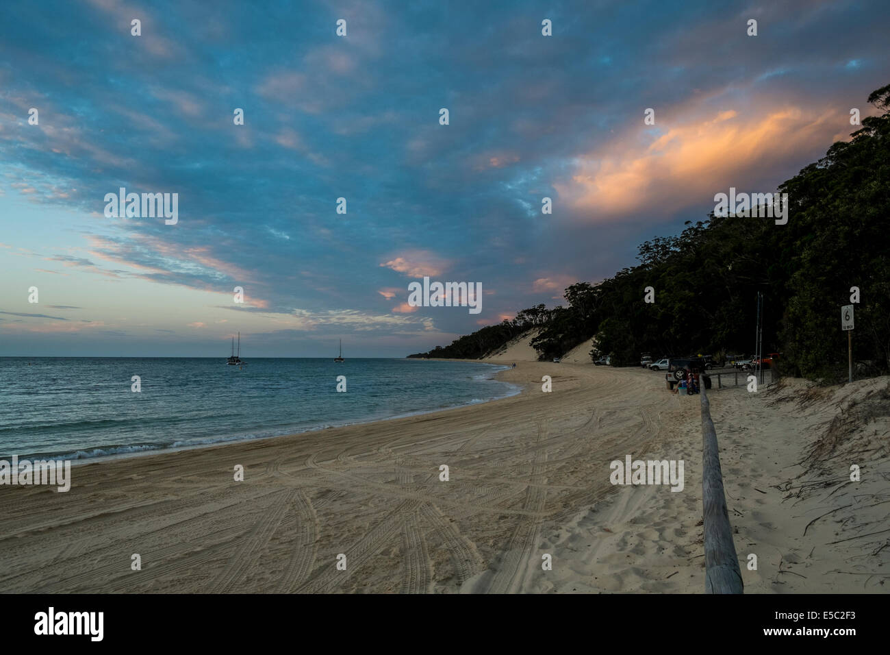 Sunset at Tangalooma Wrecks, Moreton Island Stock Photo - Alamy
