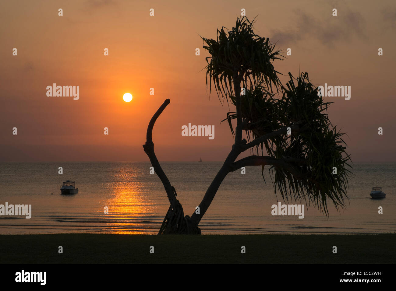 Sunset at Tangalooma Resort Stock Photo - Alamy