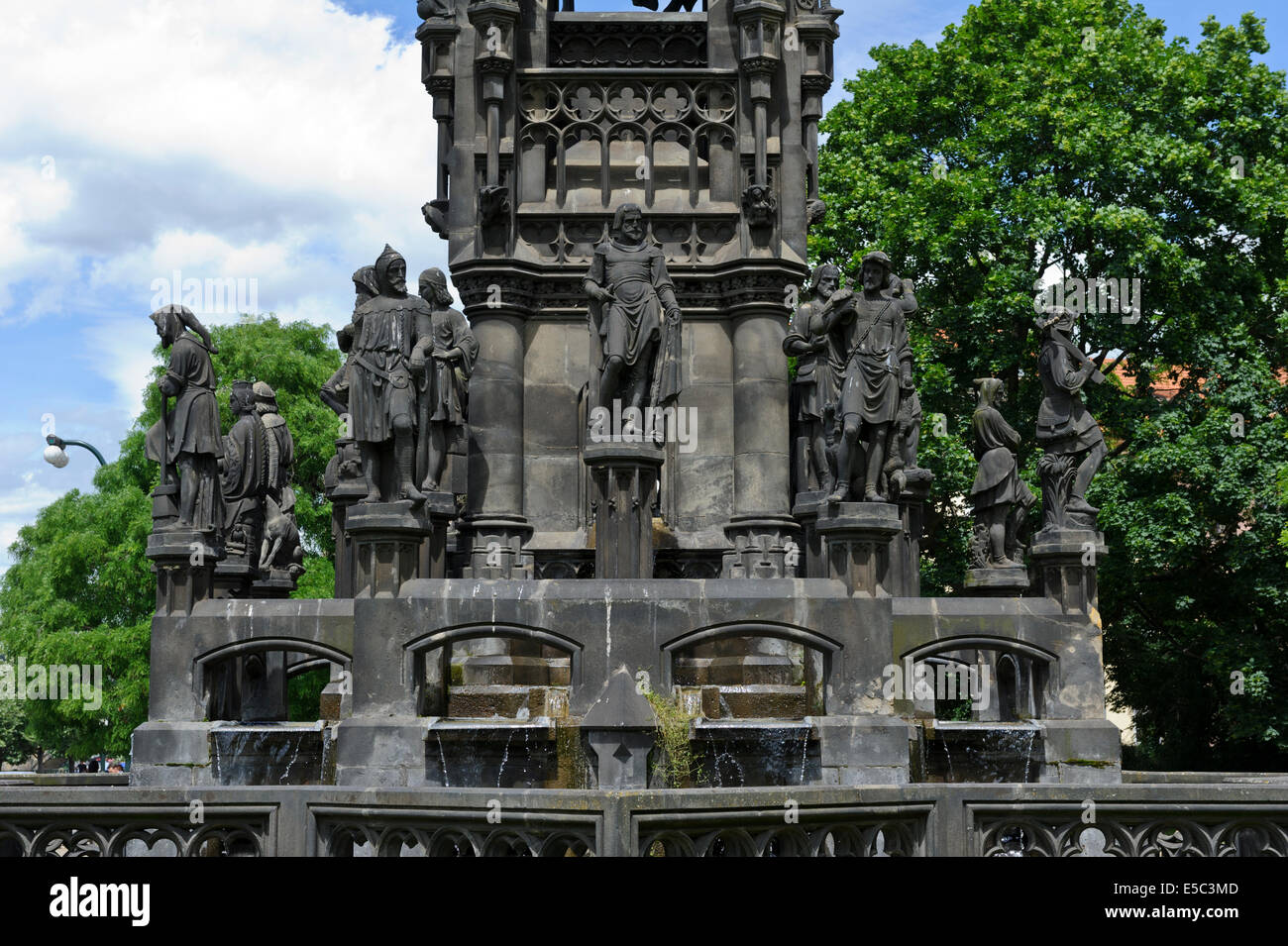 A Gothic style monument to Emperor Franz I, Prague, Czech Republic ...