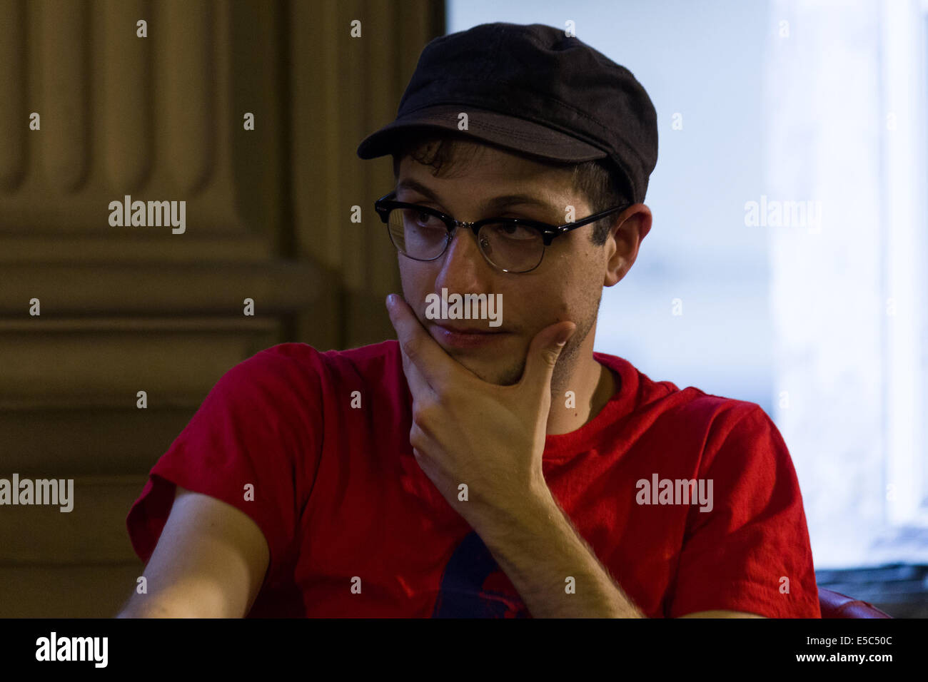 Turin, Italy. 26th July, 2014. I Cani, the musical project of roman ...