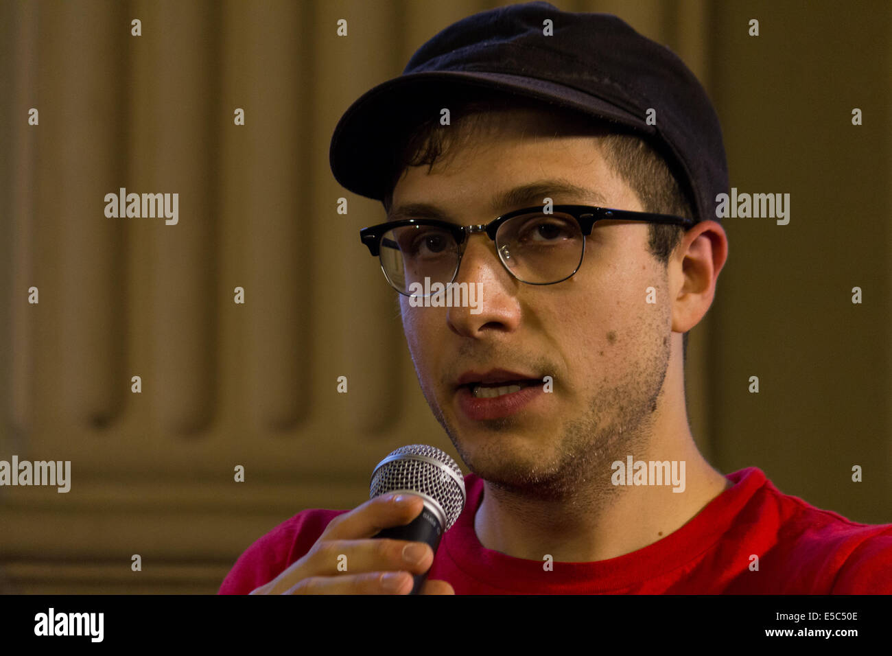 Turin, Italy. 26th July, 2014. I Cani, the musical project of roman ...