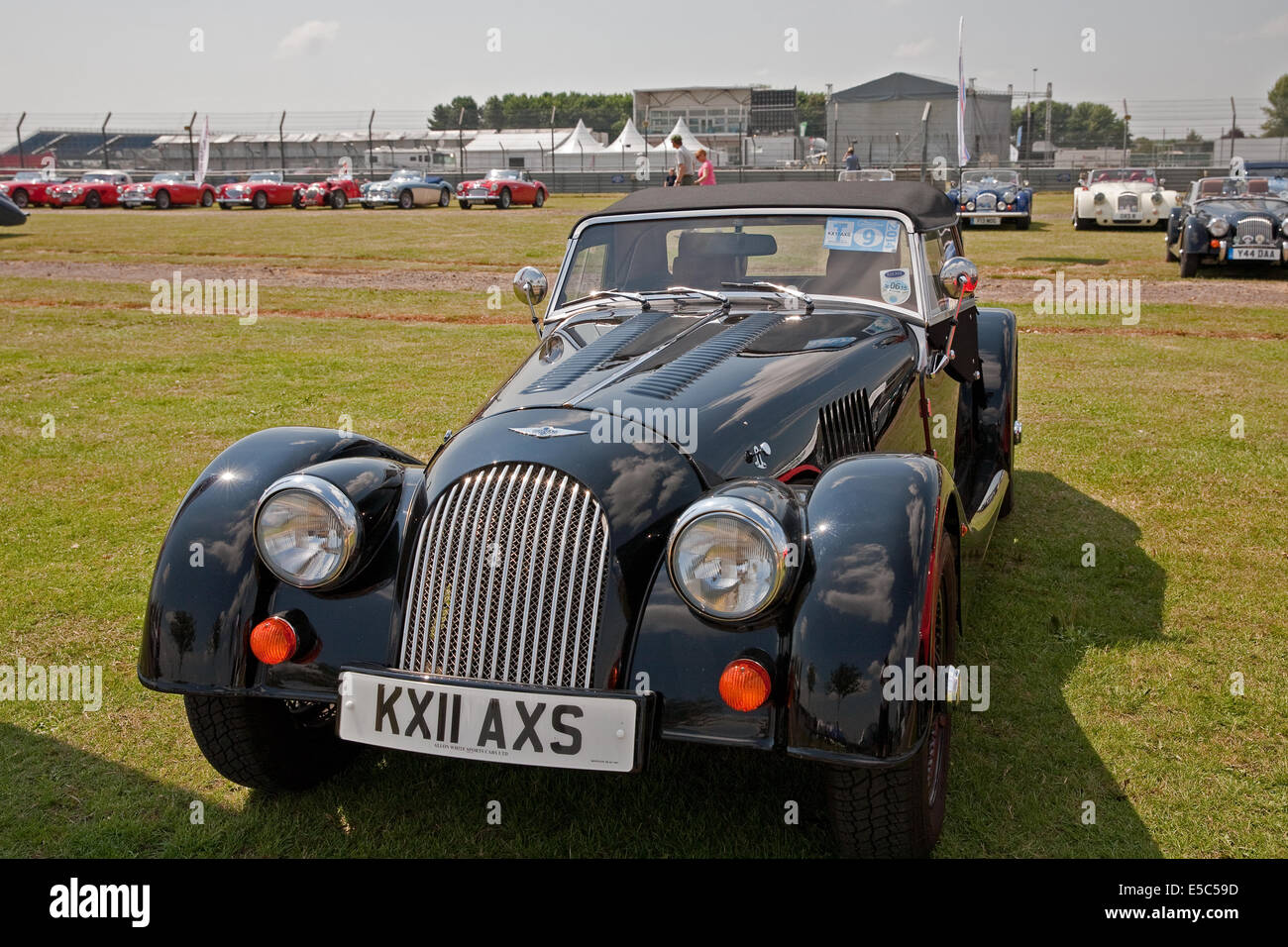 Morgan convertible 1595cc built in 2011 car on show at Silverstone ...