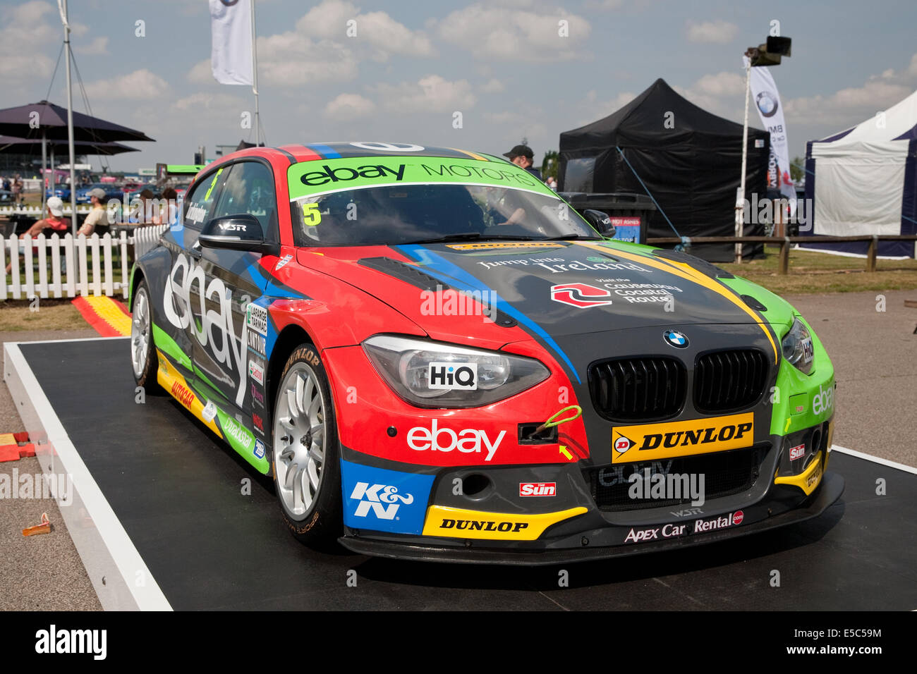 BMW car on show at Silverstone Classic car Day Stock Photo - Alamy