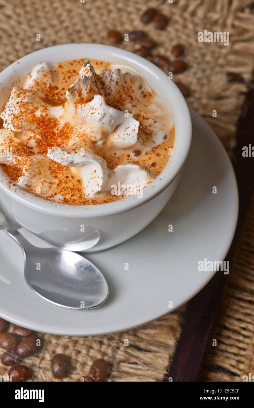 Deliicous coffee closeup Stock Photo - Alamy