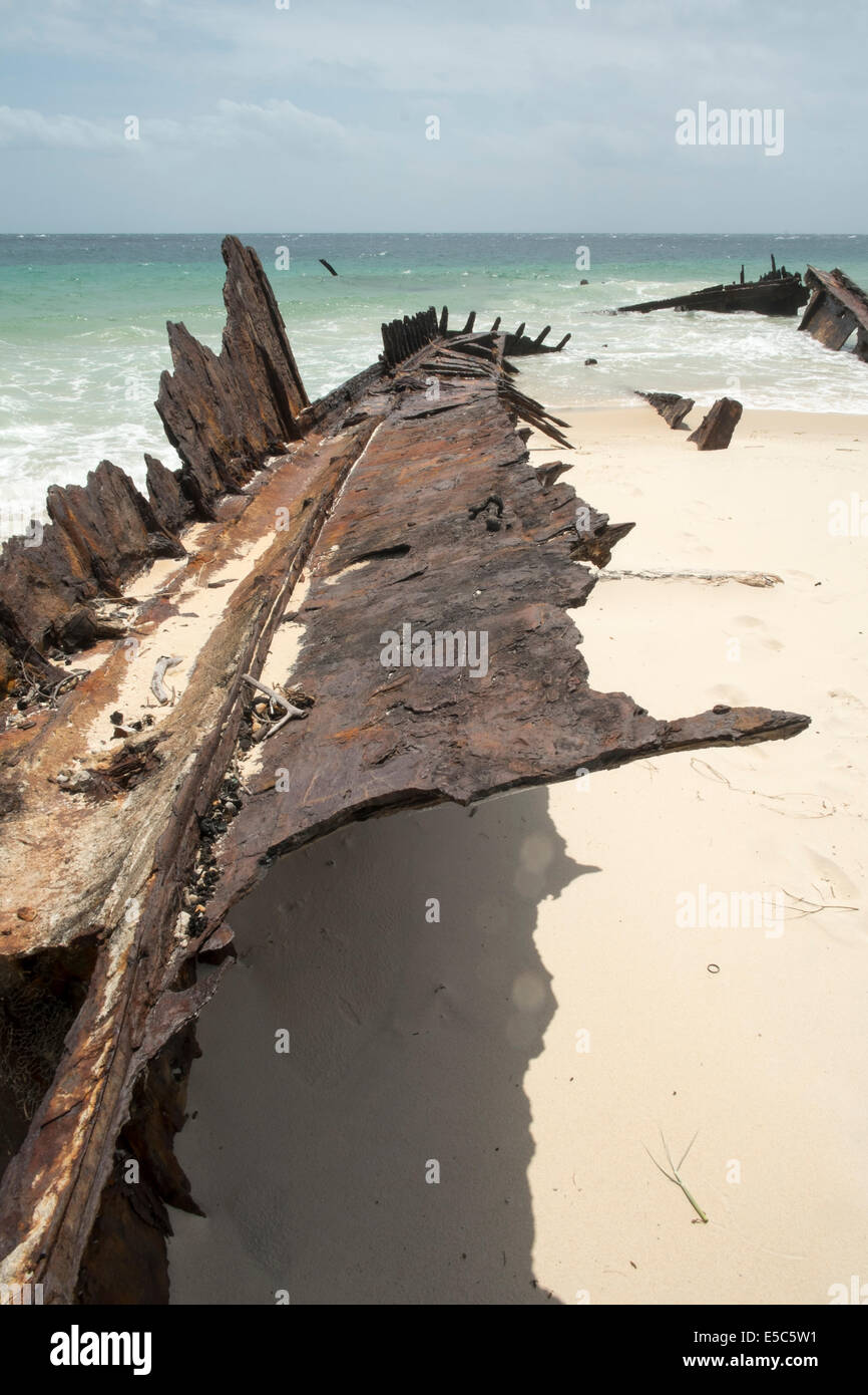 Bulwer Wrecks, Moreton Island Stock Photo - Alamy