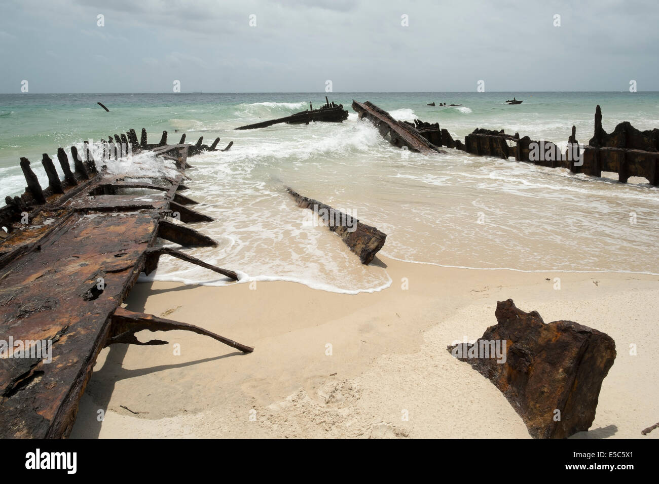 Bulwer Wrecks, Moreton Island Stock Photo - Alamy