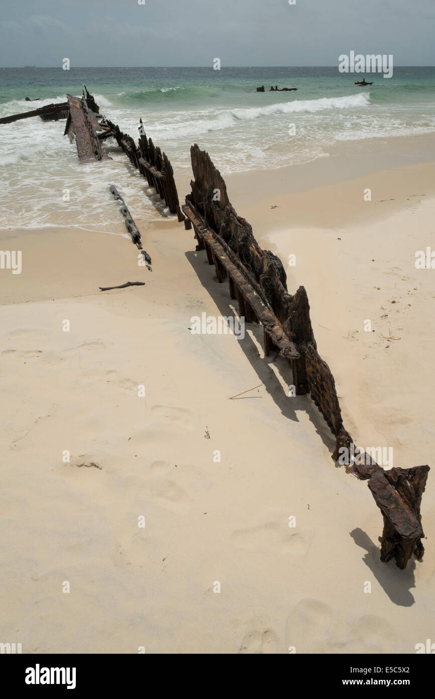 Bulwer Wrecks, Moreton Island Stock Photo - Alamy