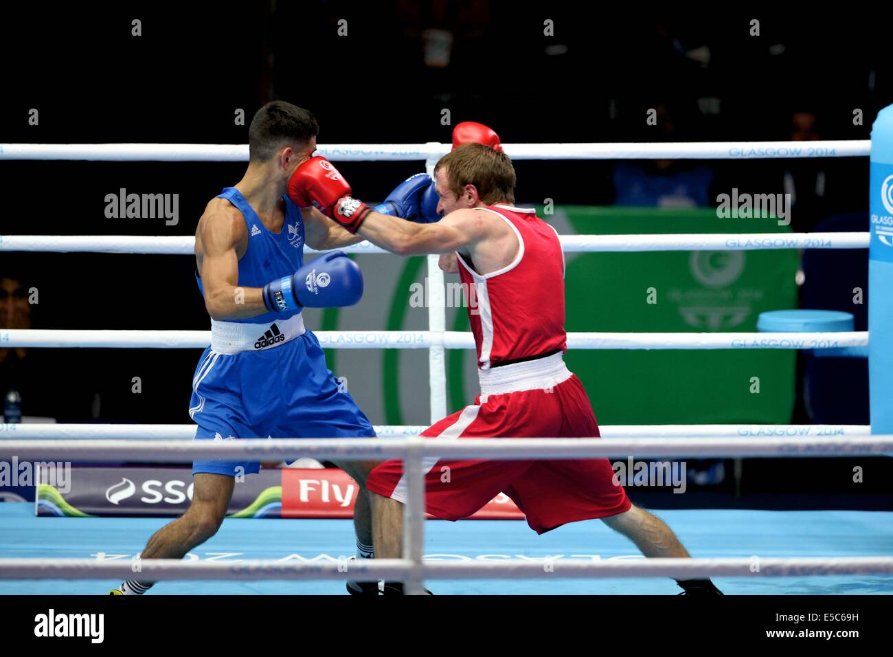 Glasgow, UK. 27th July, 2014. Commonwealth Games day 4. Boxing - Men’s ...
