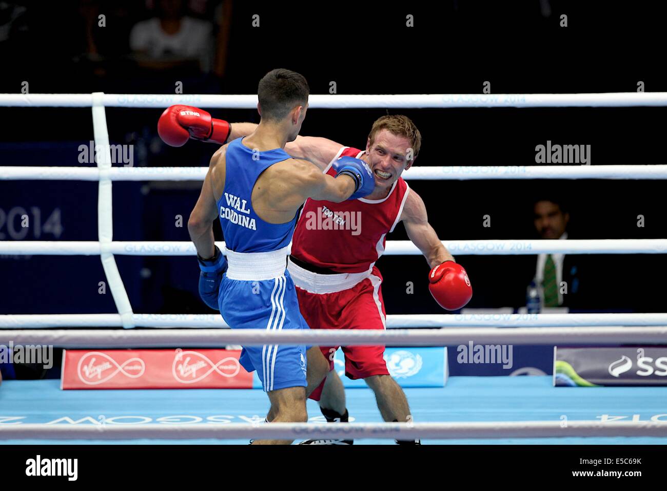 Glasgow, UK. 27th July, 2014. Commonwealth Games day 4. Boxing - Men’s ...