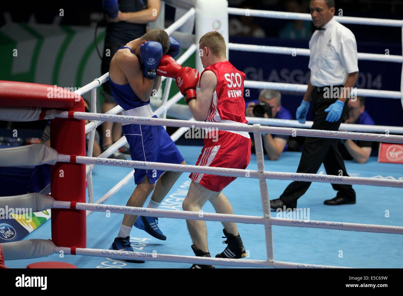Glasgow, UK. 27th July, 2014. Commonwealth Games day 4. Boxing - Men’s ...