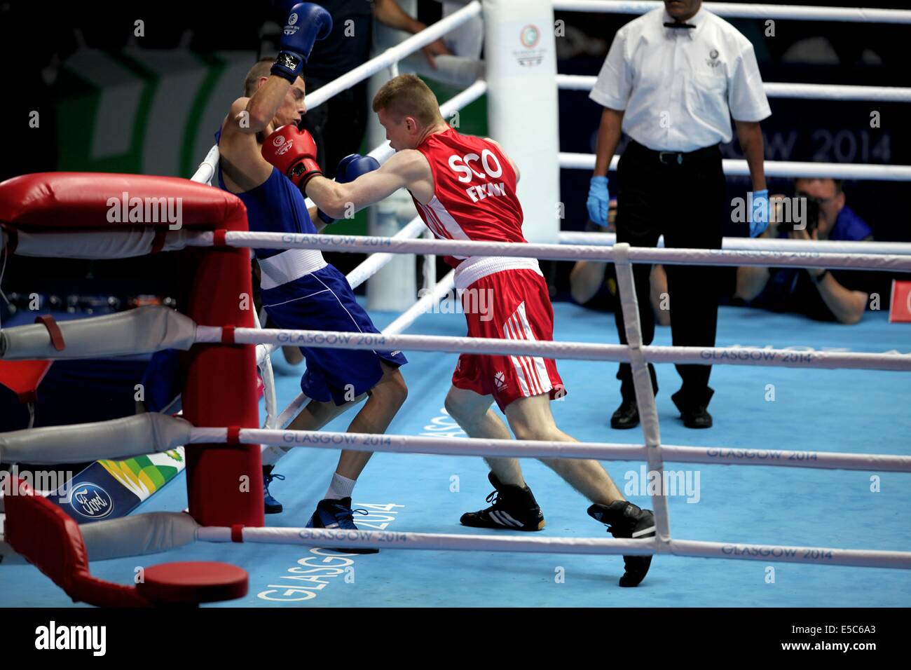 Glasgow, UK. 27th July, 2014. Commonwealth Games day 4. Boxing - Men’s ...