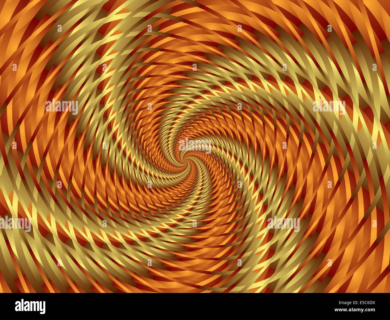 Yellow Gold and Orange Digital Art Spiral Background Stock Photo - Alamy