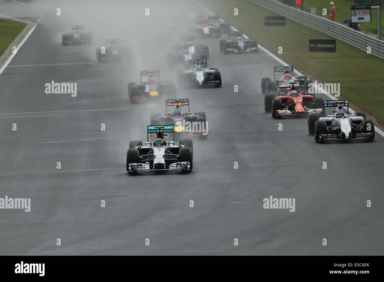Budapest, Hungary. 27th July, 2014. Hungarian F1 Grand prix race from ...
