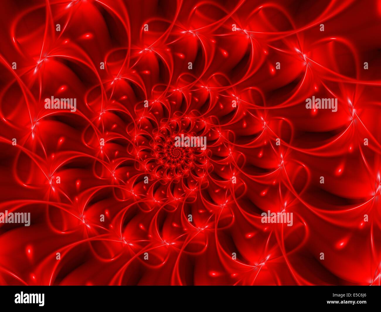 Digital Art Red Spiral Background Stock Photo - Alamy