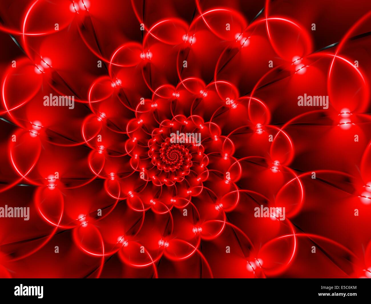 Digital Art Red Spiral Background Stock Photo - Alamy