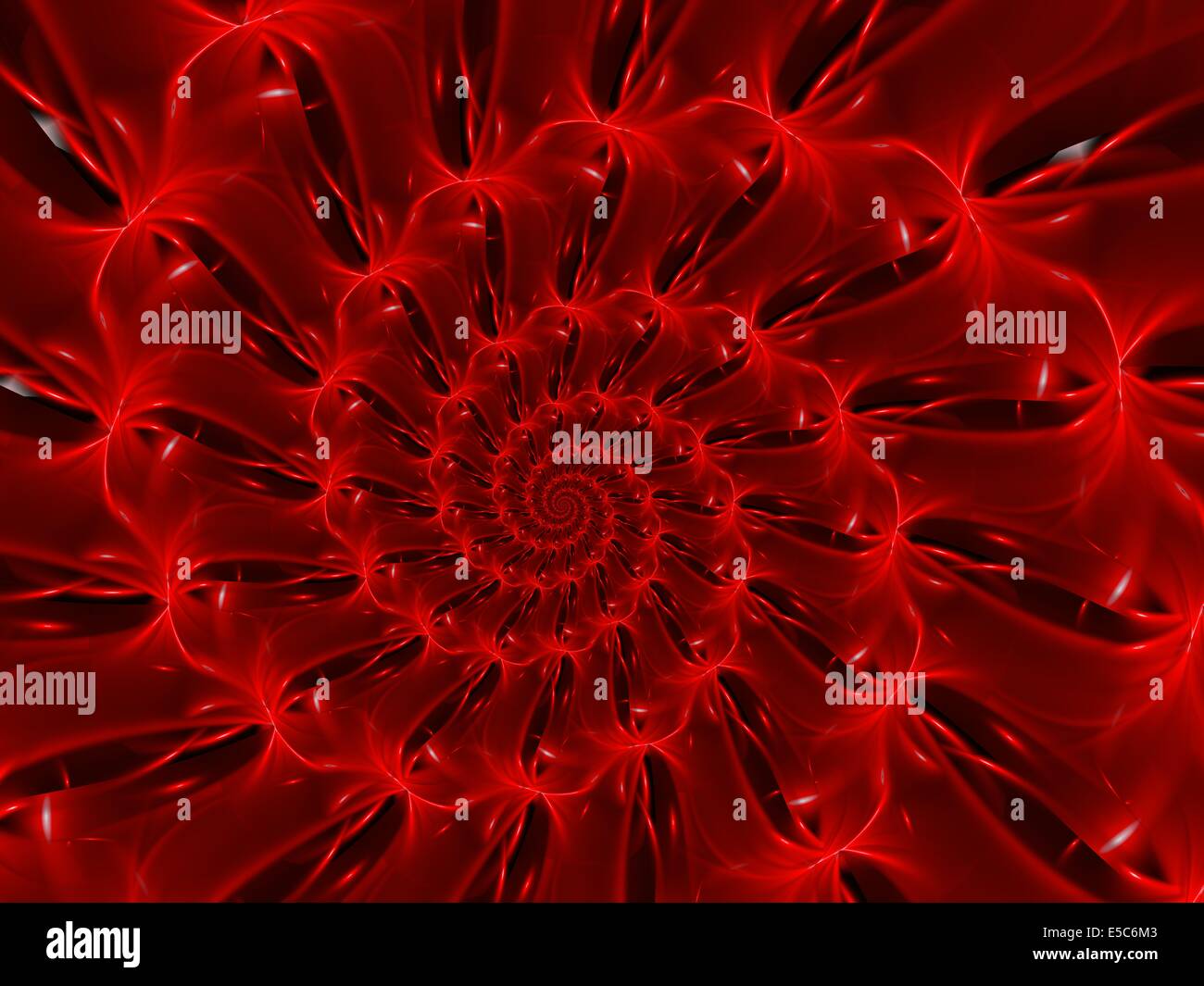 Digital Art Red Spiral Background Stock Photo - Alamy
