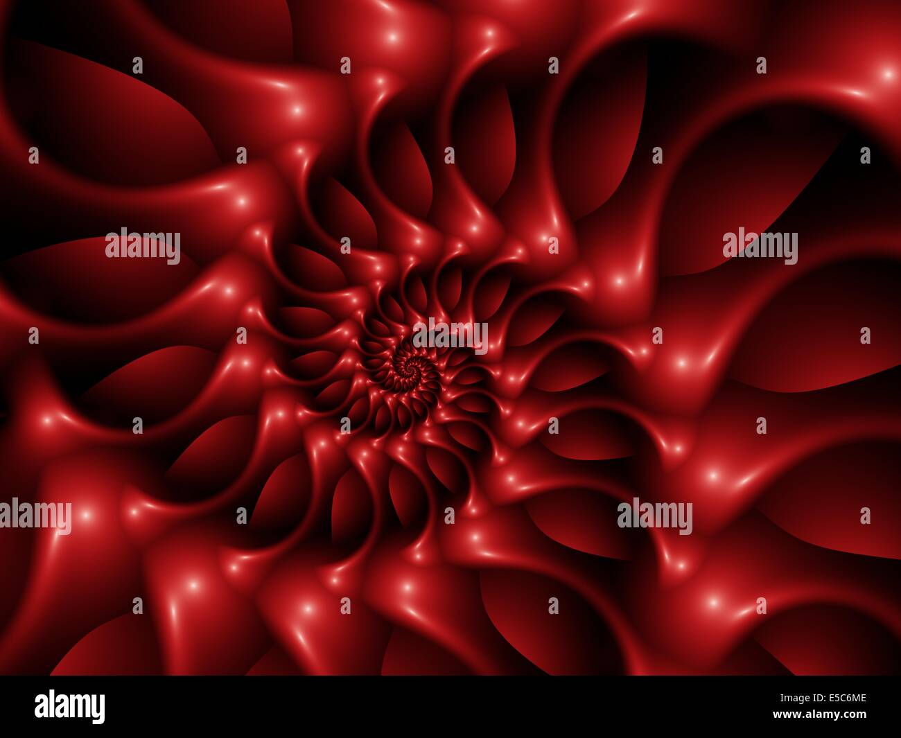 Digital Art Red Spiral Background Stock Photo - Alamy