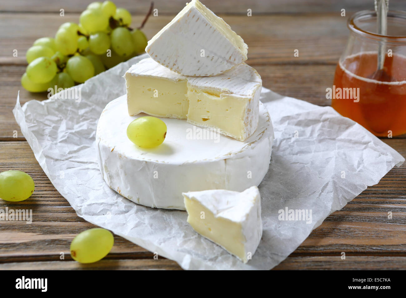 soft cheese with a white mold, camembert, food closeup Stock Photo - Alamy