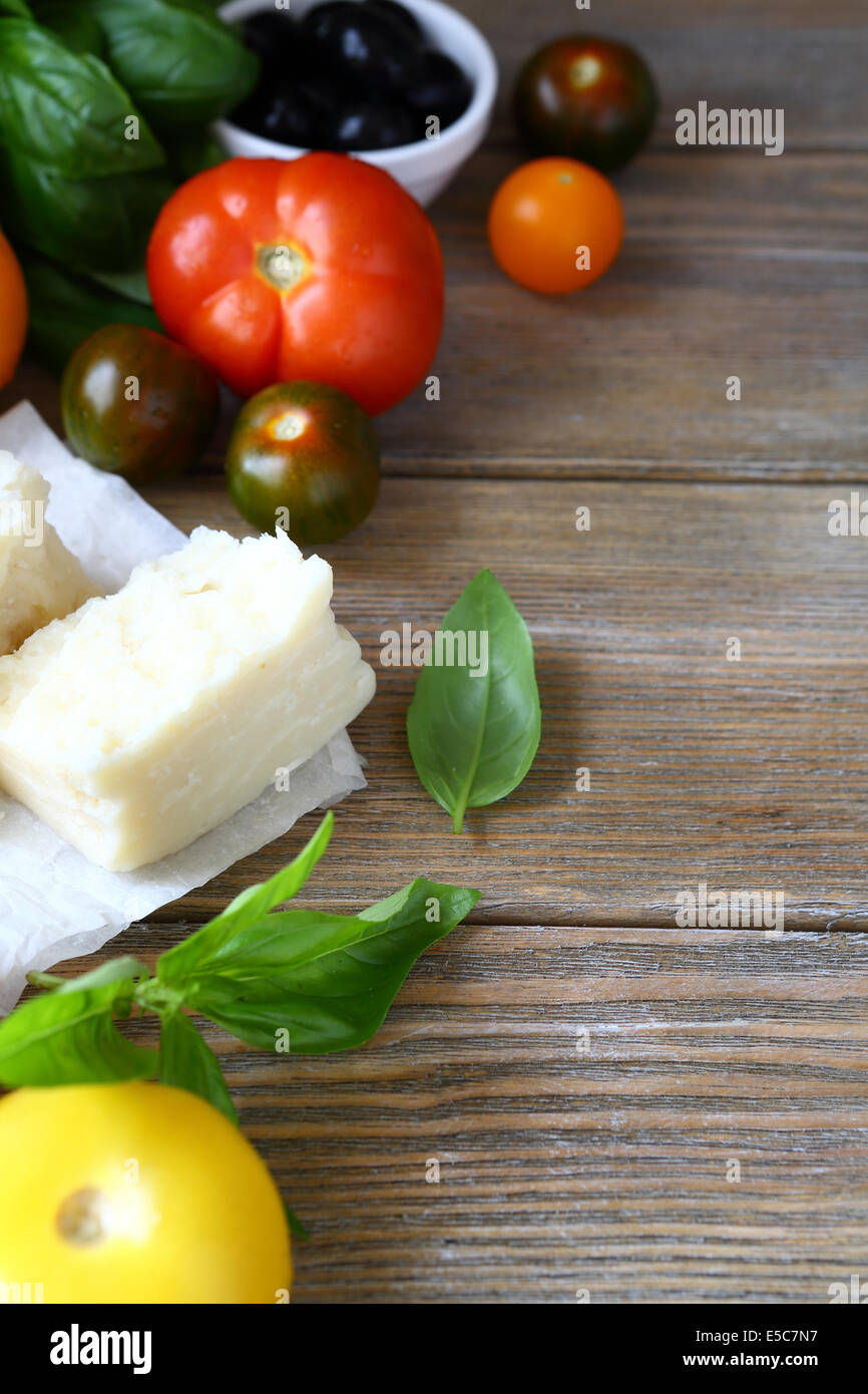 Ingredients for Italian cuisine background, food Stock Photo - Alamy
