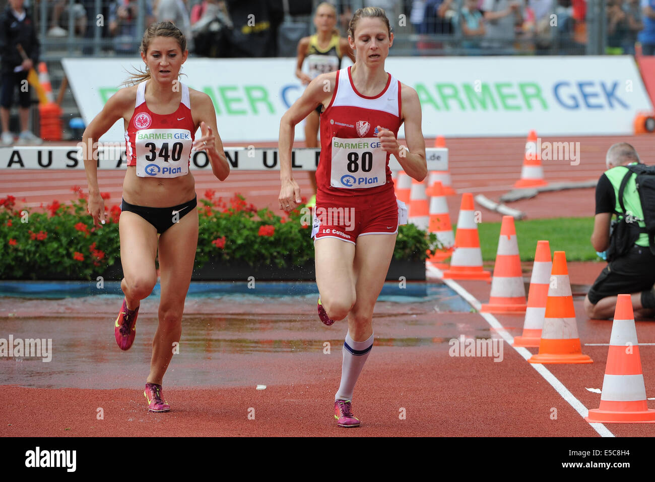 Ulm, Germany. 27th July, 2014. German Champtionships 3000m Hurdle, The ...