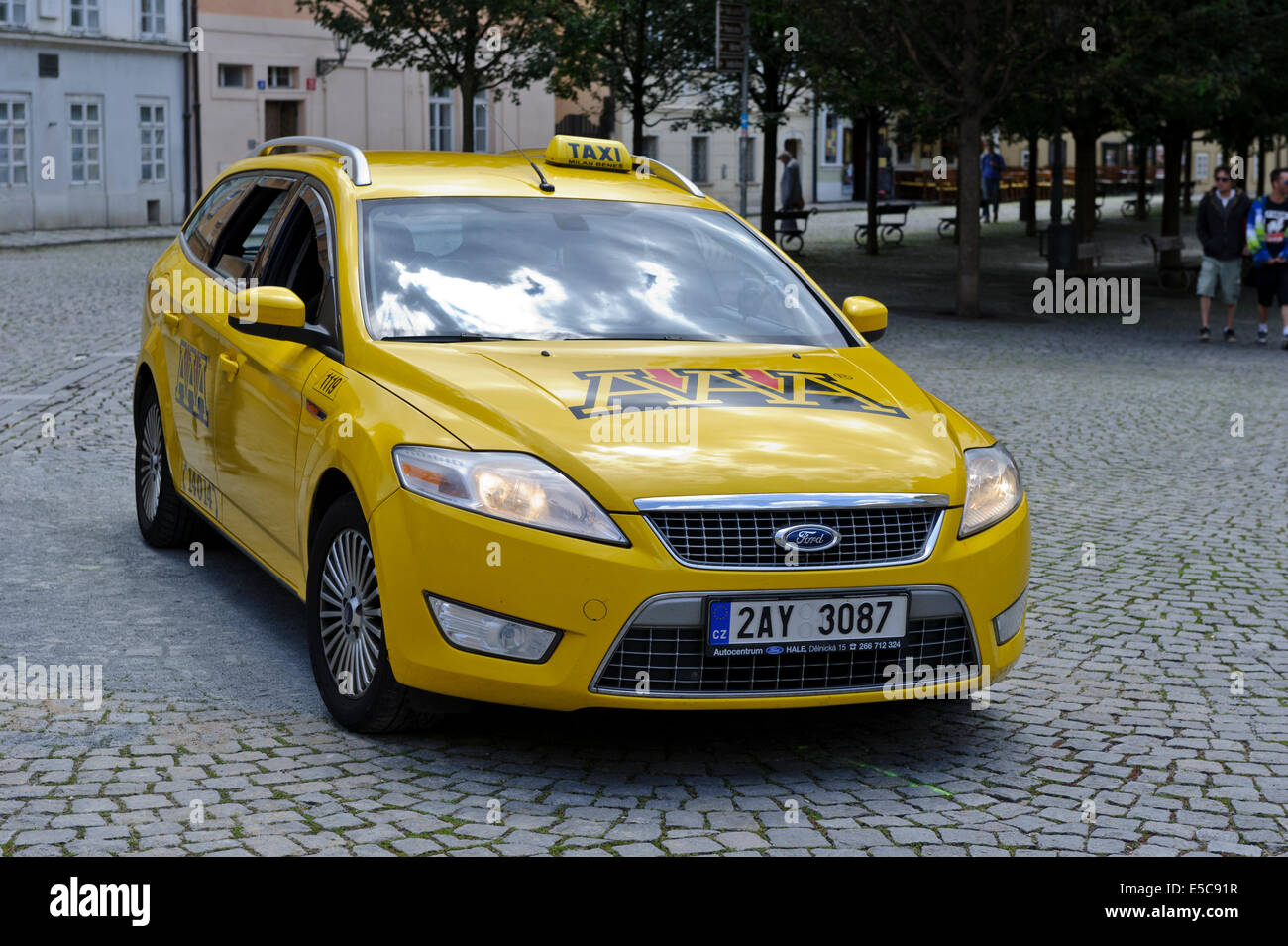 Prague taxi hi-res stock photography and images - Alamy