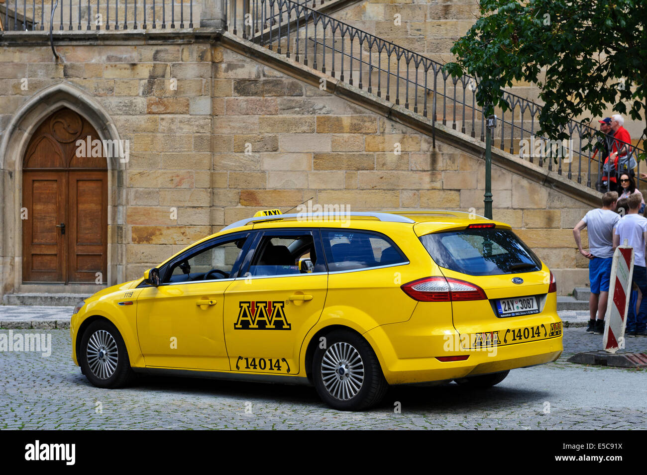 Prague taxi car hi-res stock photography and images - Alamy